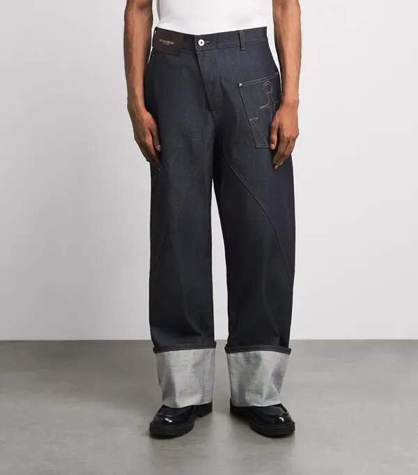 JW Anderson Twisted Turn-up Relaxed Jeans
