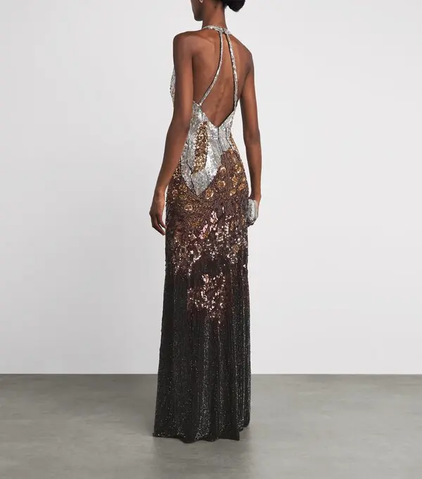 Jenny Packham Embellished Wild Rose Gown
