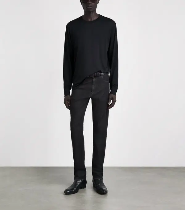 TOM FORD Lyocell-cotton Long-sleeve T-shirt