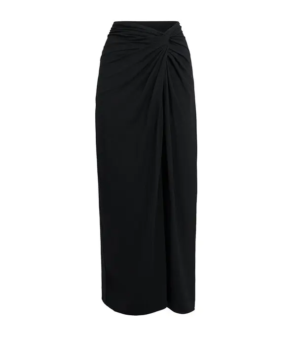 ME+EM Jersey Knot Maxi Skirt - Black