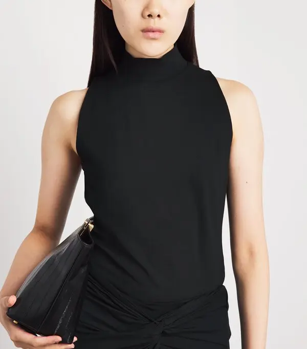 ME+EM Jersey High-neck Sleeveless Top