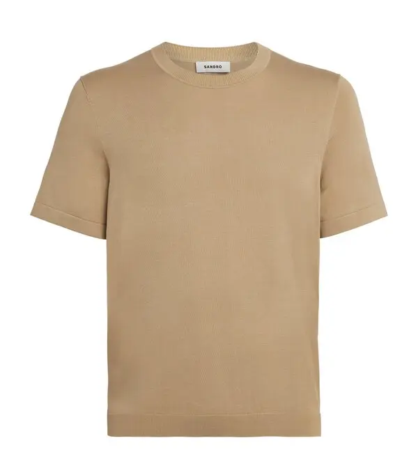 Sandro Knitted T-shirt - Brown