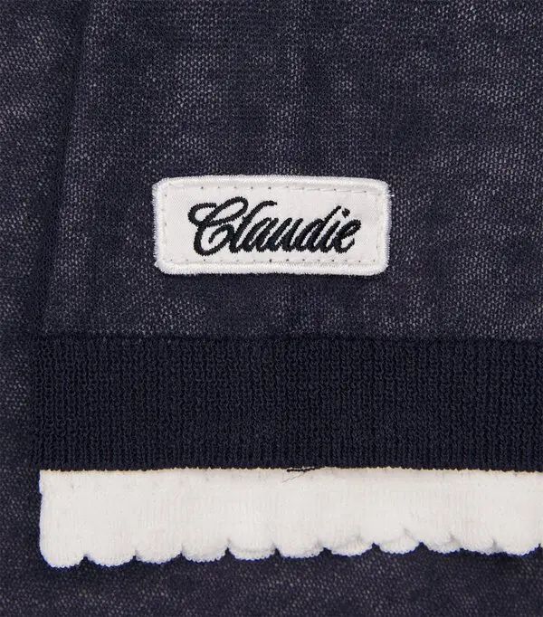 Claudie Pierlot Cotton-blend Contrast-knit Sweater