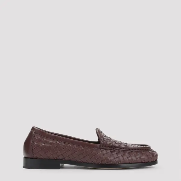 Bottega Veneta Supple Intrecciato Loafer - Red