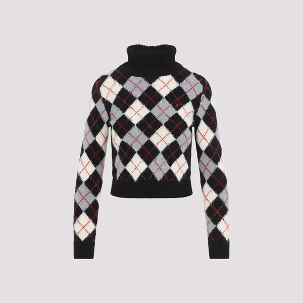Celine Argyle Wool Turtleneck Pullover - Multicolour