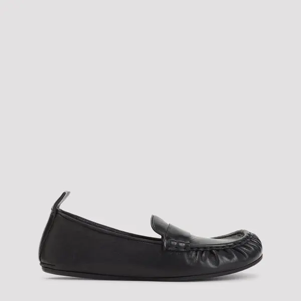 Acne Studios Lethestanether Leather Loafers For