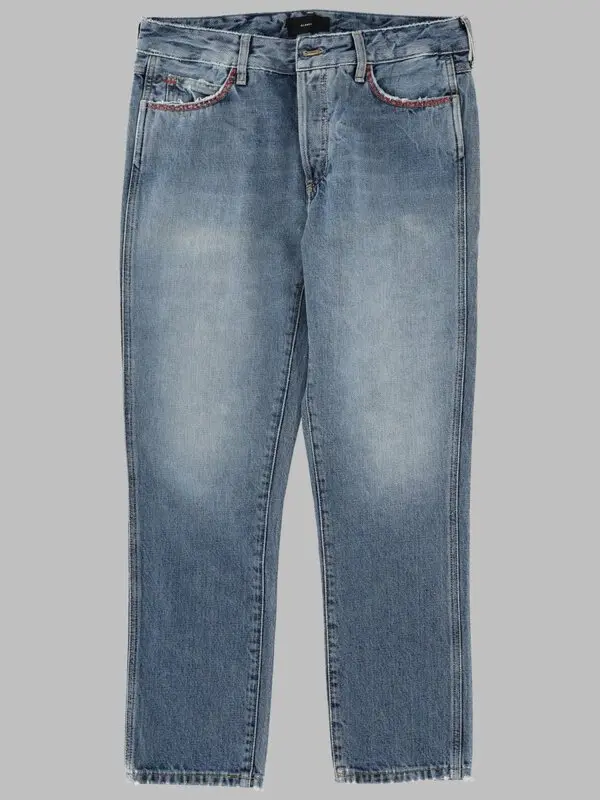 Alanui 100% Cotton Jeans With Cutwork Embroidery
