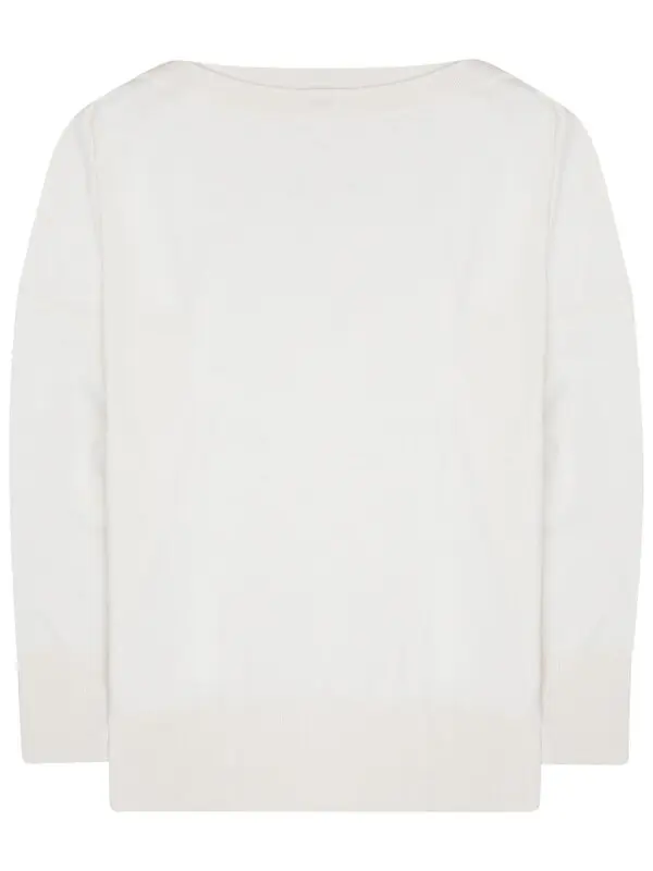 P.a.r.o.s.h Wool-silk-cashmere Knit Top - Ivory