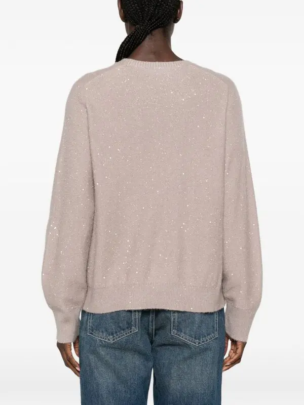 Fabiana Filippi Wool And Silk Blend Sweater With Sequin Embellishment
