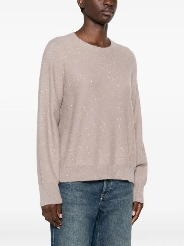 Fabiana Filippi Wool And Silk Blend Sweater With Sequin Embellishment