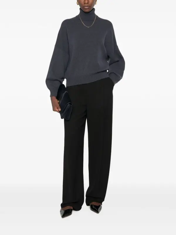 Brunello Cucinelli Cashmere Turtleneck Sweater - Blue