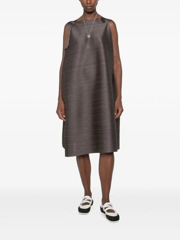 Issey Miyake Pleated Midi Dress