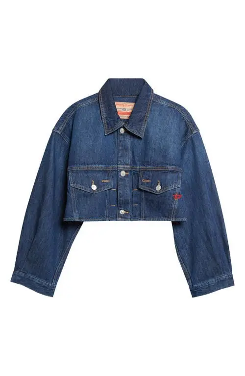 DIESEL® De-malley Cropped Jacket With Embroidered Logo