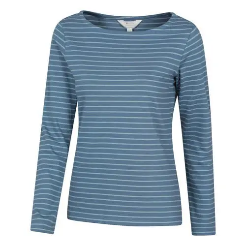 Mountain Warehouse St Ives Crew Neck Striped Top - Blue