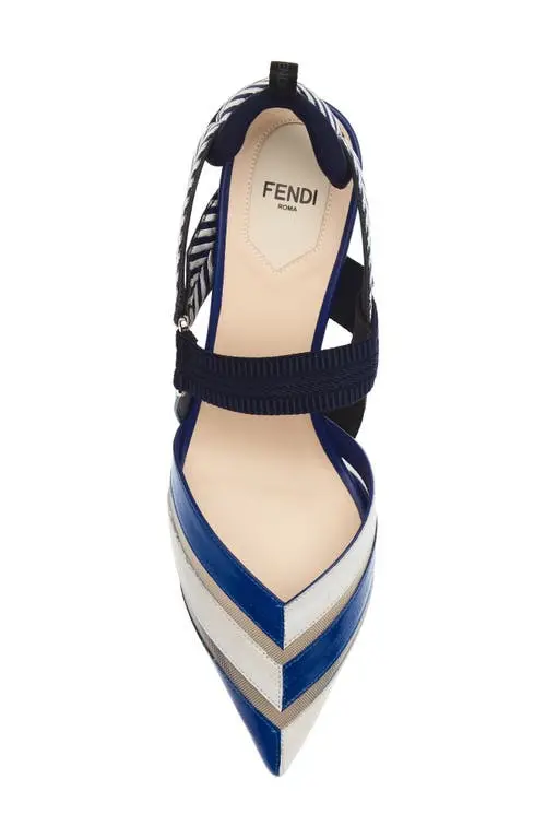 Fendi Colibri Slingback Pumps