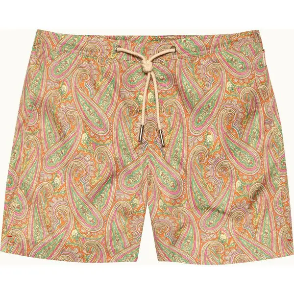Orlebar Brown Bulldog Carnival Paisley Tailored Swim Shorts - Multi/pink