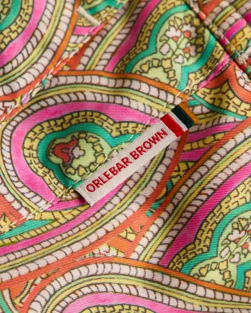 Orlebar Brown Bulldog Carnival Paisley Tailored Swim Shorts - Multi/pink