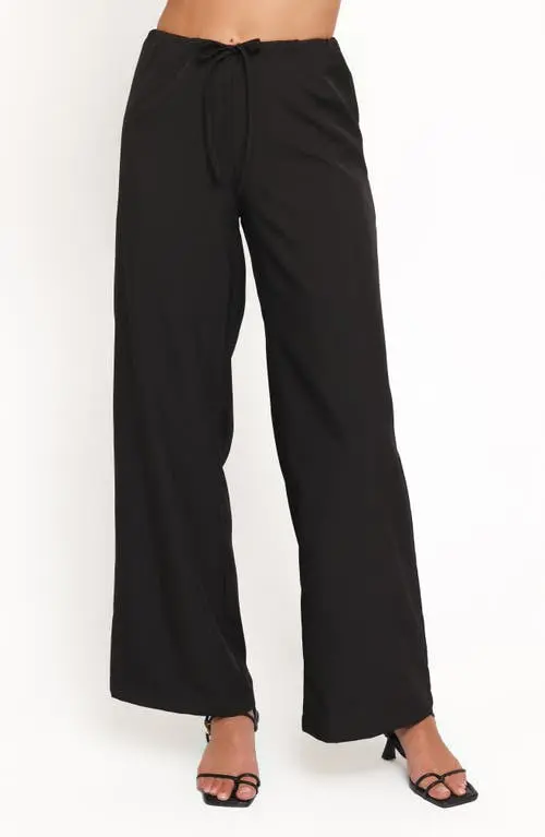 PETAL & PUP Halter Top And Wide Leg Drawstring Pants Set