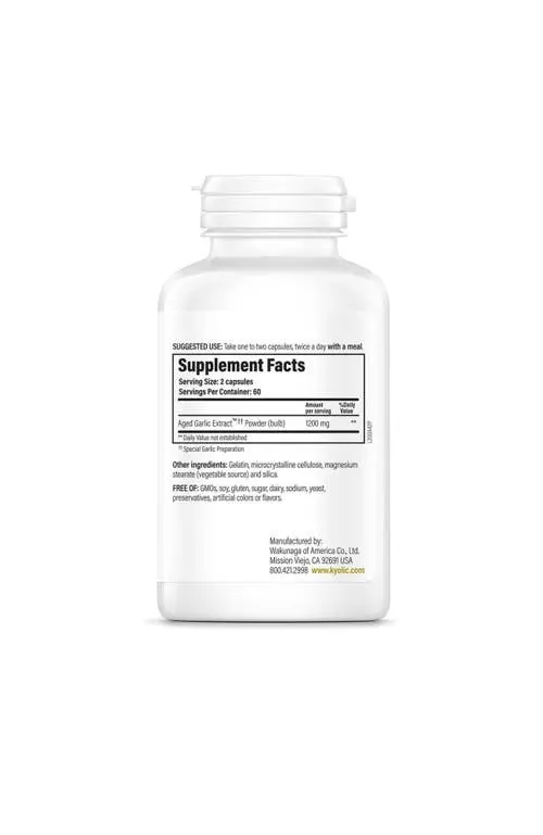 KYOLIC Aged Garlic Extract Formula 200, Cardiovascular & Immune, Reserve
