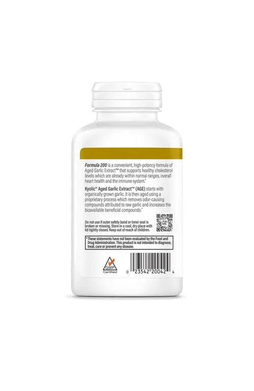 KYOLIC Aged Garlic Extract Formula 200, Cardiovascular & Immune, Reserve