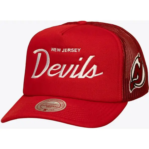 Mitchell & Ness New Jersey Devils Head Coach Trucker Adjustable Hat