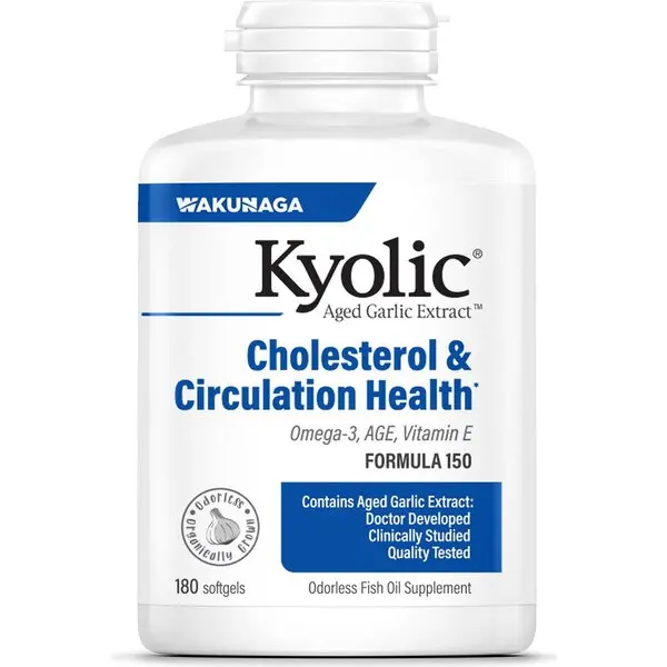 KYOLIC Aged Garlic Extract Formula 150, Cholesterol & Circulation Health