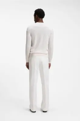 BOSS Merino Wool Sweater In A Regular Fit