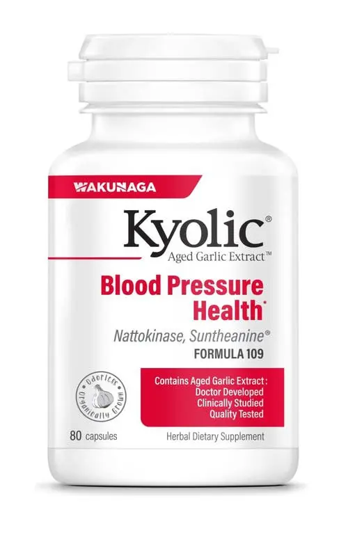 KYOLIC Aged Garlic Extract Supplement For Blood Pressure And Cardiovascular Health Support - None