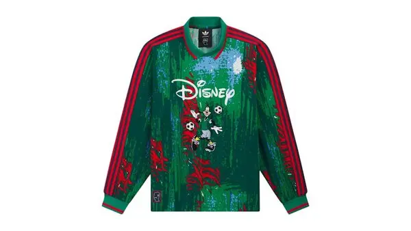 Adidas X Brain Dead X Disney Long Sleeve Jersey - Red/bold Green/blue