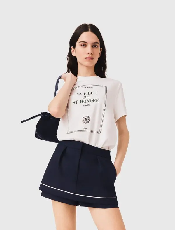 Maje Layered-effect Suit Shorts