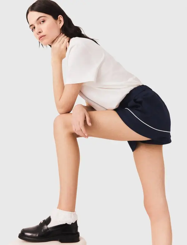 Maje Layered-effect Suit Shorts