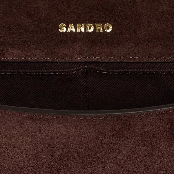Sandro Le Grand Bazaar Suede Bag