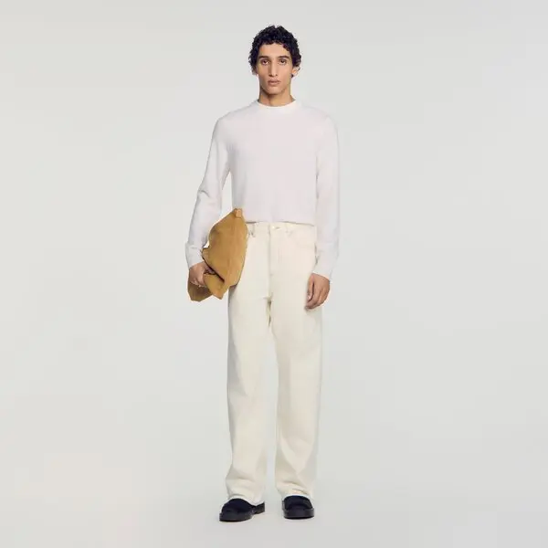 Sandro Baggy Contrast Jeans