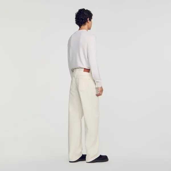 Sandro Baggy Contrast Jeans