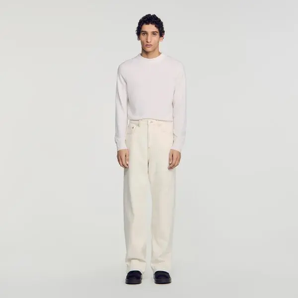 Sandro Baggy Contrast Jeans