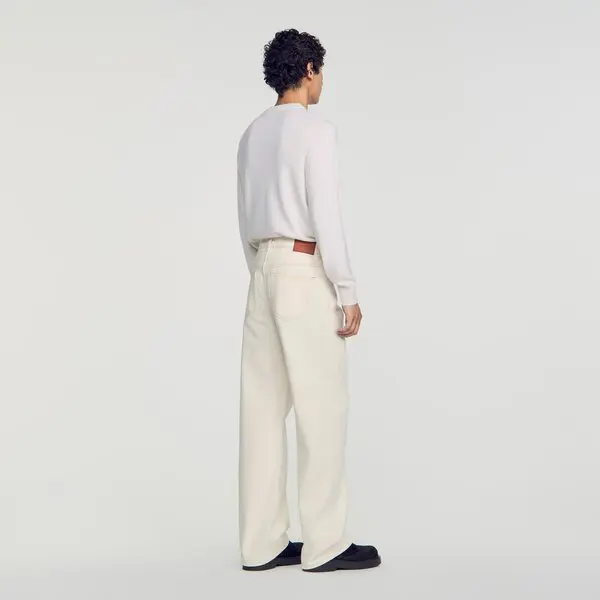 Sandro Baggy Contrast Jeans
