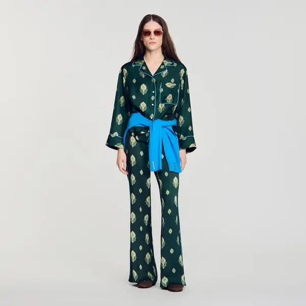 Sandro Paisley Print Pyjama Shirt