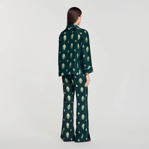 Sandro Paisley Print Pyjama Shirt