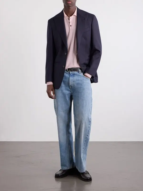 SLOWEAR Zanone Cashmere-blend Polo Sweater