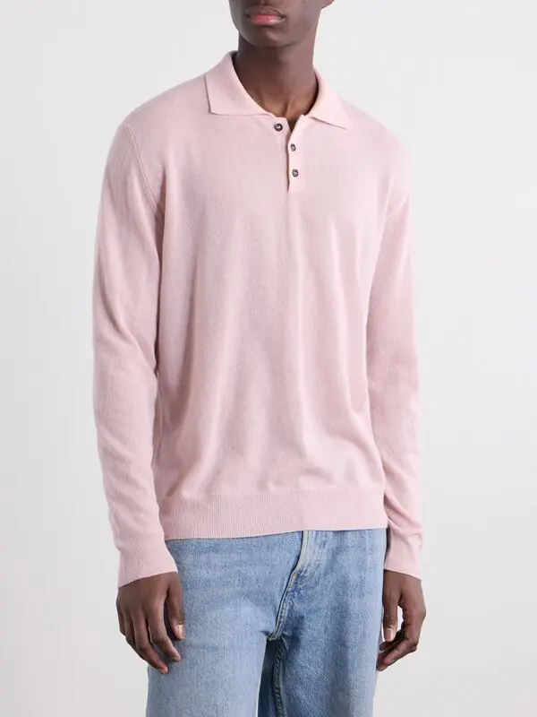 SLOWEAR Zanone Cashmere-blend Polo Sweater