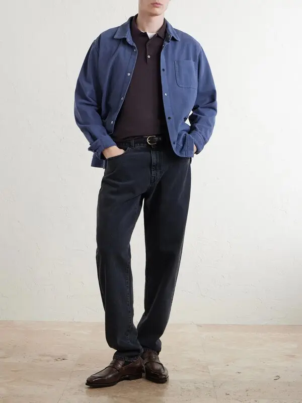 Canali Wool Polo Shirt