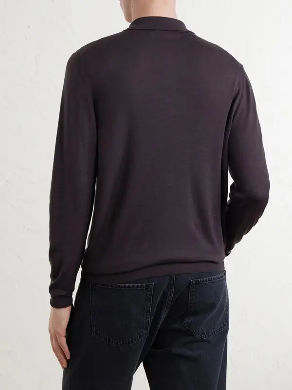 Canali Wool Polo Shirt