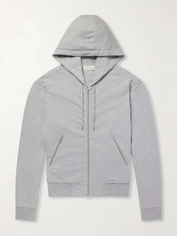 Dries Van Noten Cotton-jersey Zip-up Hoodie