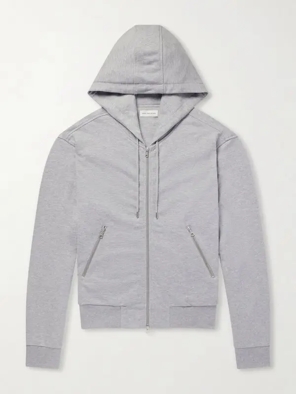 Dries Van Noten Zip-up Cotton Hoodie