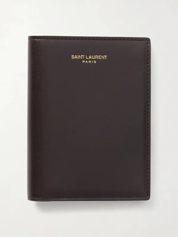 Saint Laurent Leather Billfold Wallet - Black