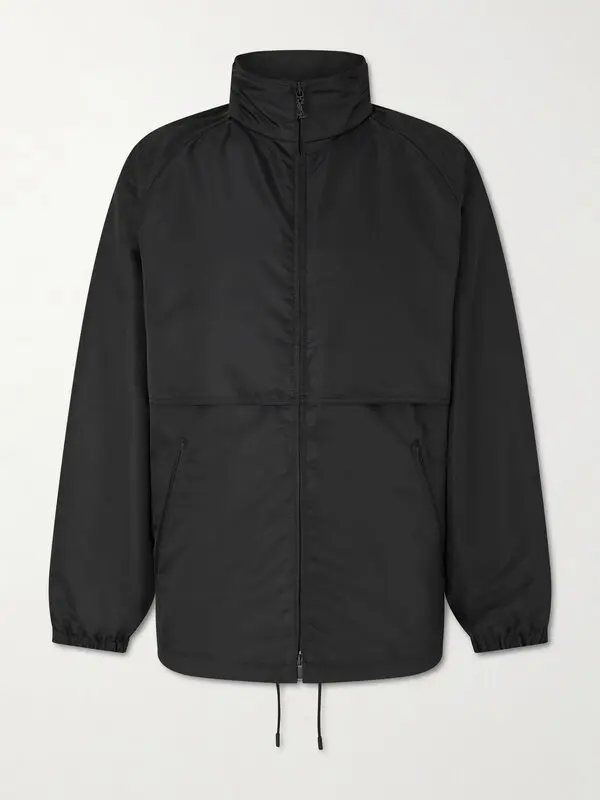 Saint Laurent Leather-trimmed Shell Jacket