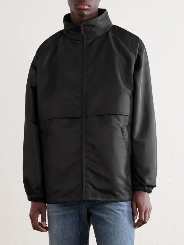 Saint Laurent Leather-trimmed Shell Jacket