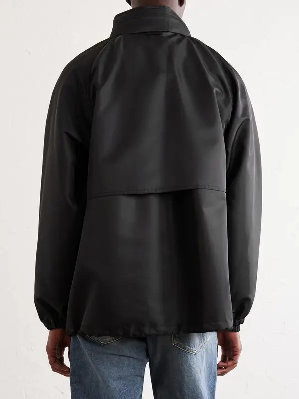 Saint Laurent Leather-trimmed Shell Jacket