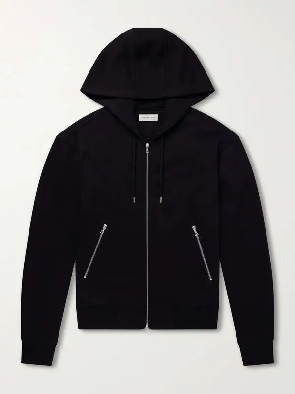 Dries Van Noten Cotton-jersey Zip-up Hoodie