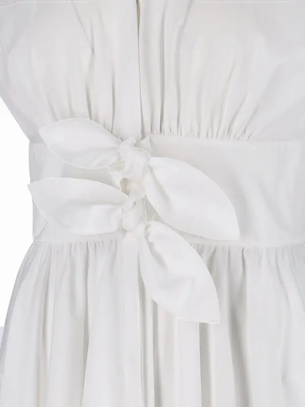 Alaïa Midi Dress In Poplin